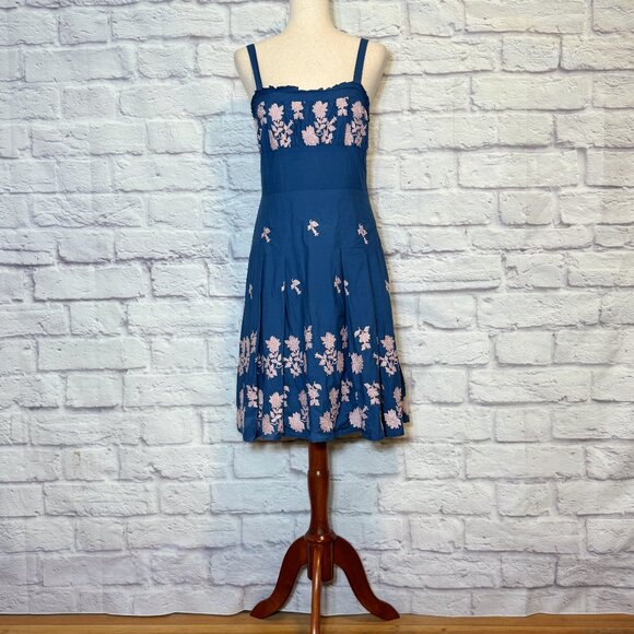 Tocca | Dresses | Tocca Blue Floral Mini Dress | Poshmark